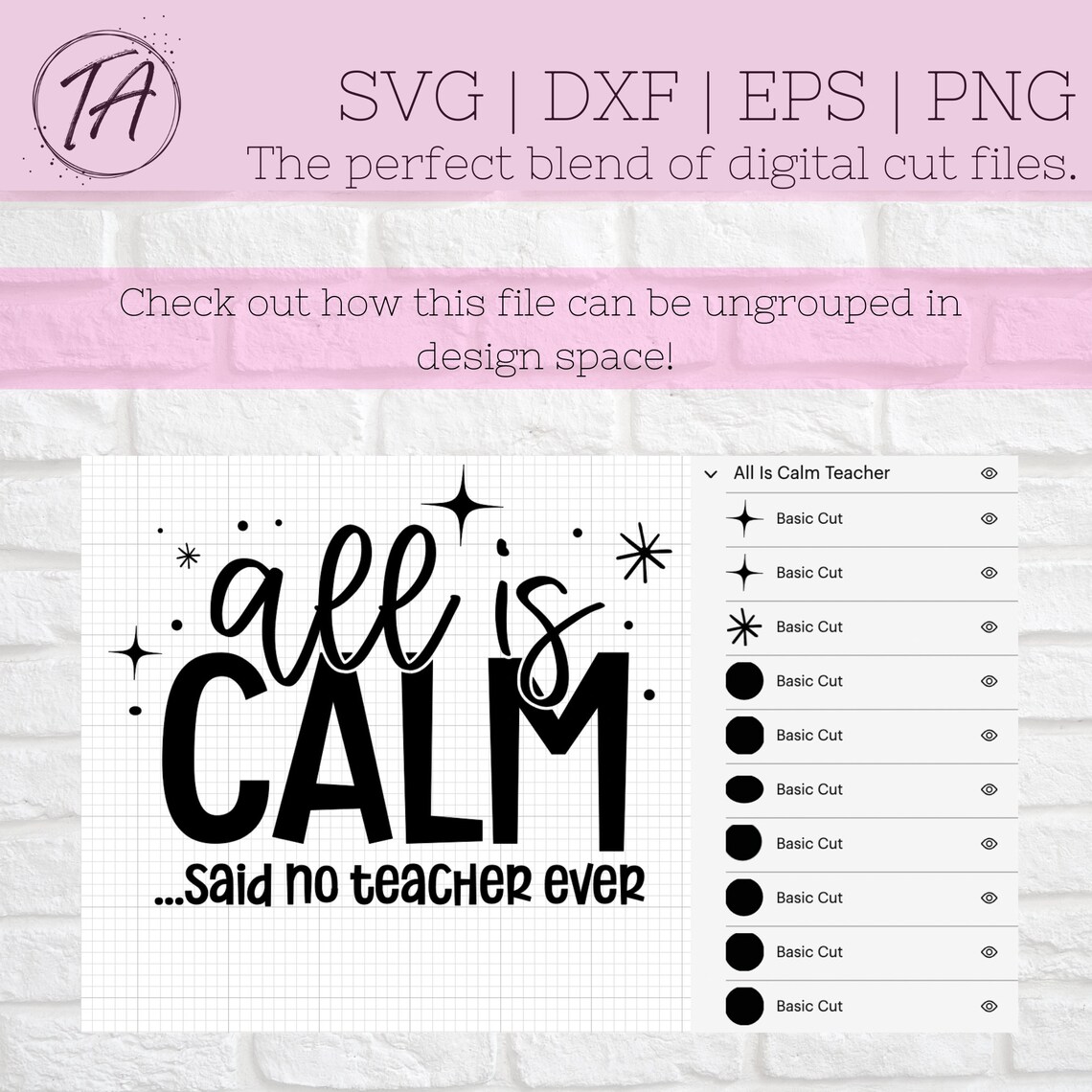 All is Calm Said No Teacher Ever Svg Teacher Christmas Svg - Etsy