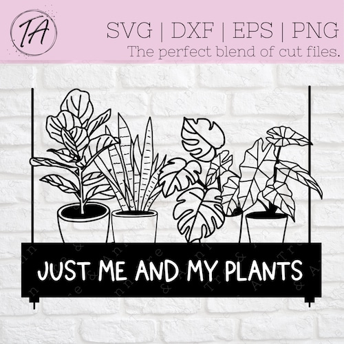 PLANTS in SVG Potted Plants House Plants Flower Pot - Etsy