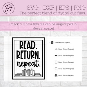 Read Return Repeat Svg - Library Svg - Classroom Library Svg - Book ...