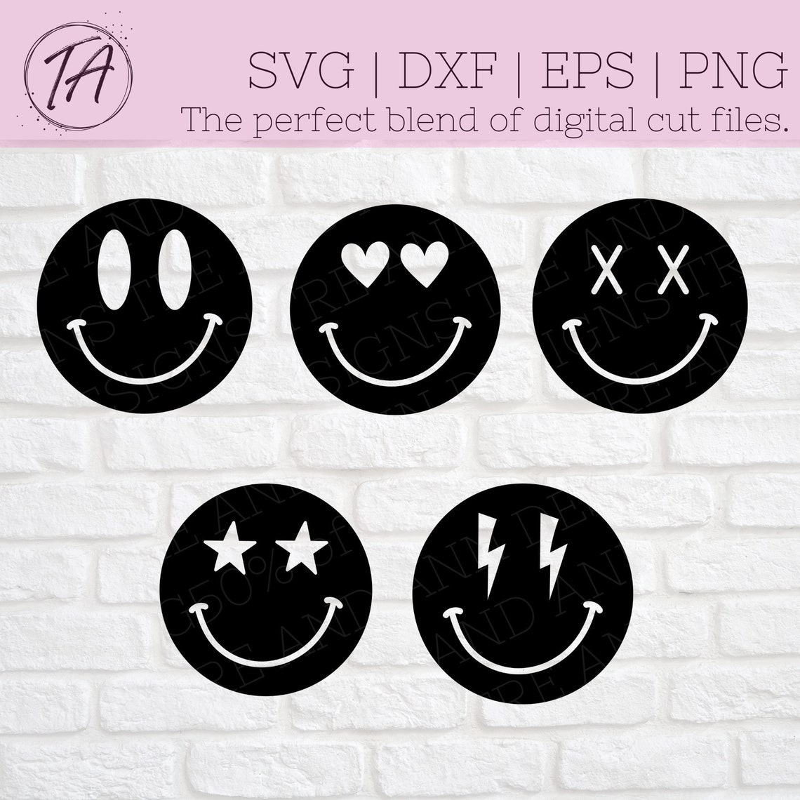 Smiley Svg Retro Smiley Svg Smiley Face Svg Retro Smiley - Etsy UK