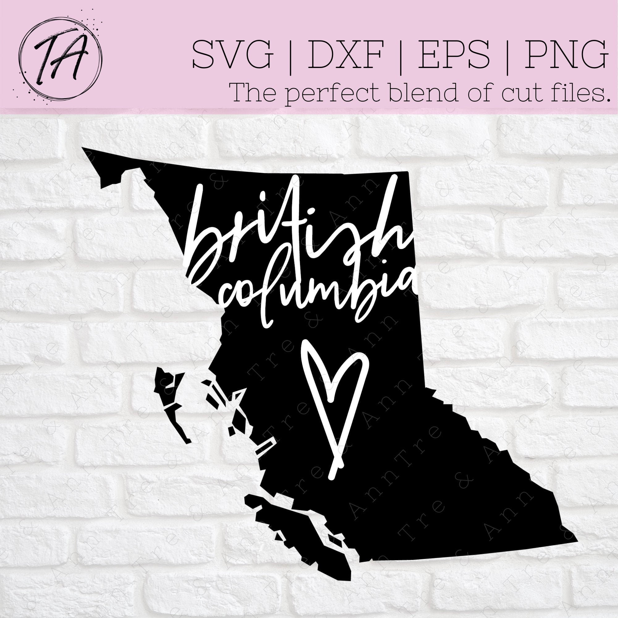 British Columbia SVG - Province SVG - Canadian Province SVG - Canada ...