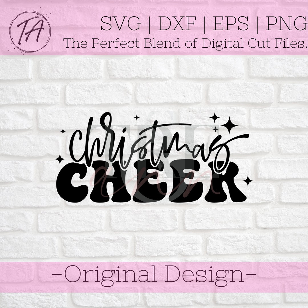 Christmas Cheer Svg - Christmas Svg - Cheer Svg - Retro Christmas Svg ...
