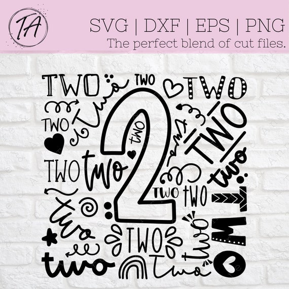 2nd Birthday Svg Two Year Old Svg Second Birthday Svg | Etsy Canada