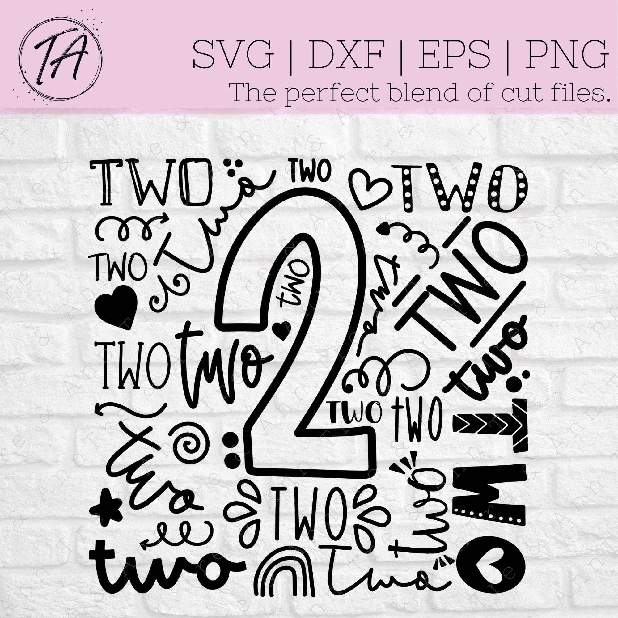 2nd Birthday Svg Two Year Old Svg Second Birthday Svg - Etsy Canada