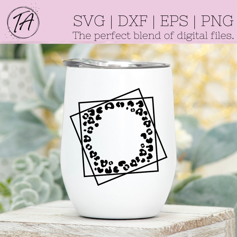 Leopard Print Frame Svg Leopard Frame Svg Square Frame Svg - Etsy