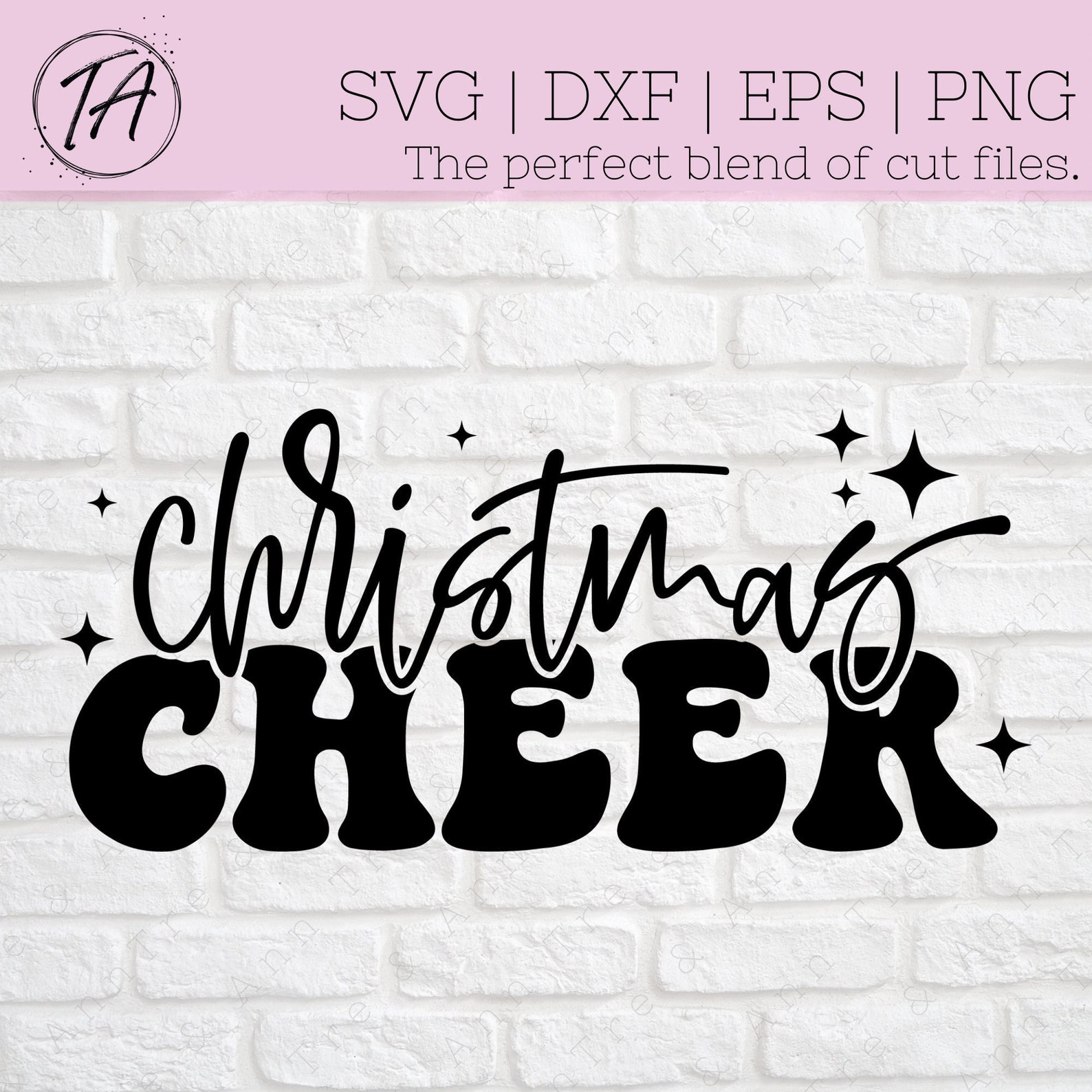 Christmas Cheer Svg Christmas Svg Cheer Svg Retro - Etsy
