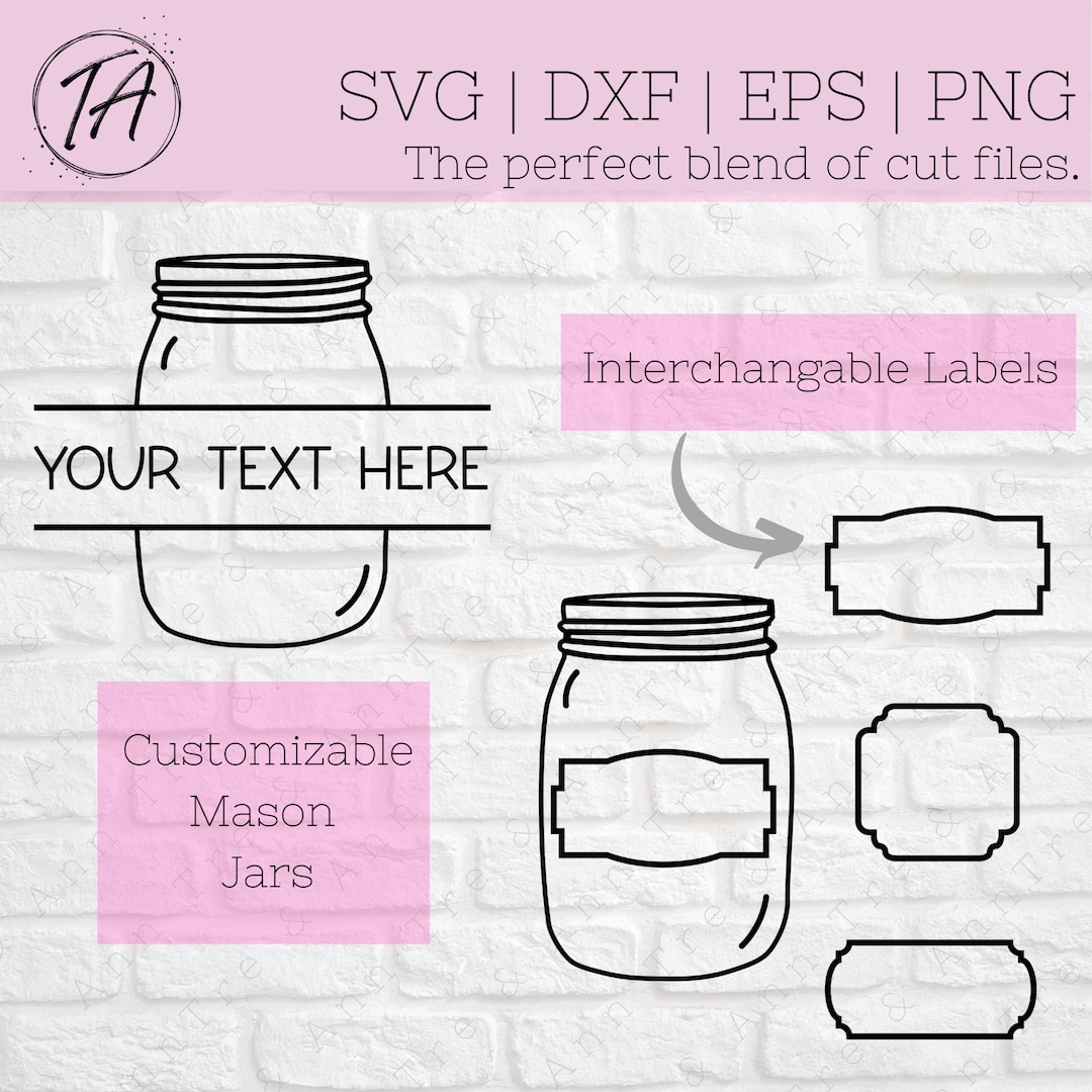 Mason Jar Svg - Mason Jars Svg - Mason Jar Bundle Svg - Mason Jar ...