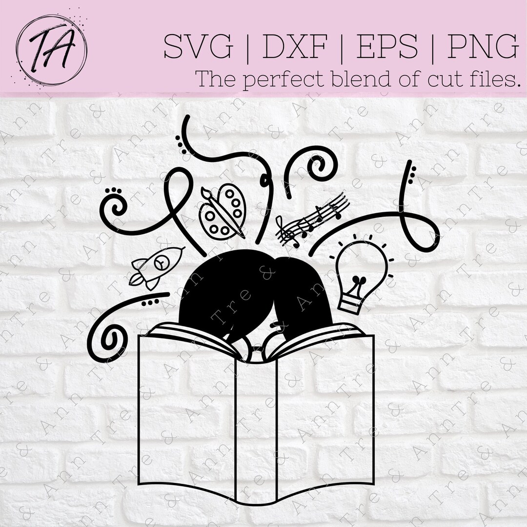 Girl Reading Svg - Girl Books Svg - Girl Whol Likes to Read Svg - Book ...