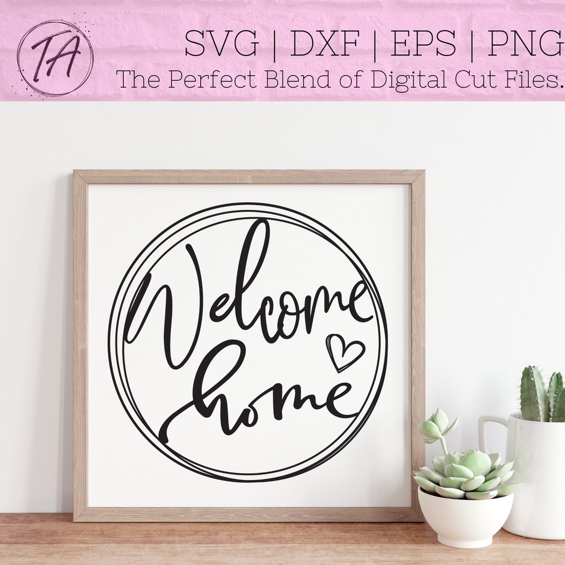 Welcome Home Svg - Welcome Sign Svg - Welcome Round Sign Svg - Welcome ...