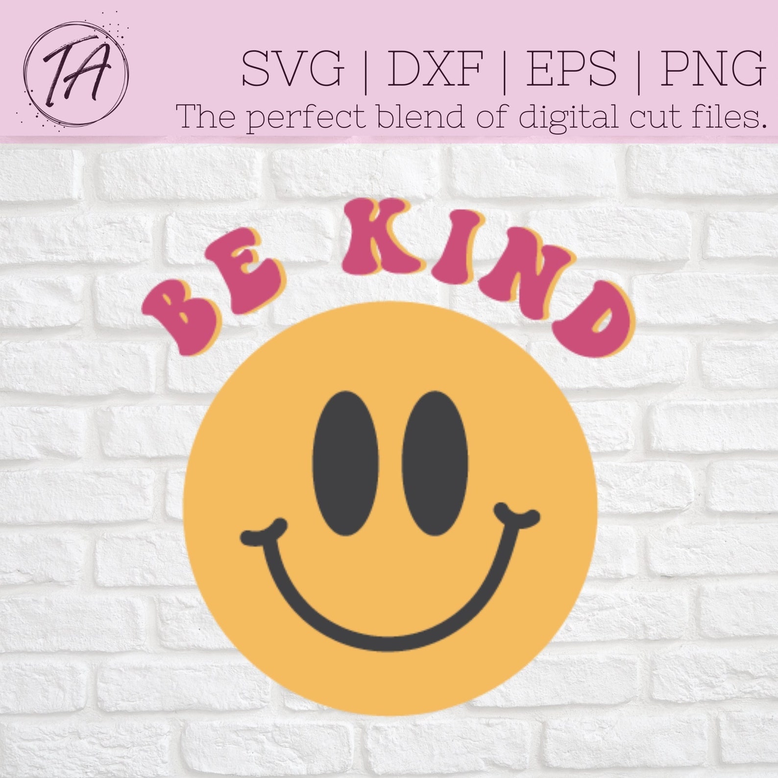 Be Kind Svg Be Kind Png Smiley Svg Retro Smiley Svg - Etsy Canada