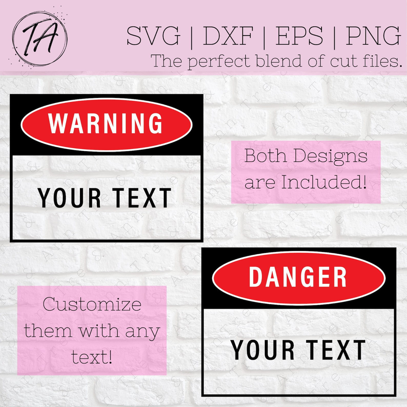 Warning Sign Svg - Danger Sign Svg - Warning Svg - Danger Svg - Blank ...