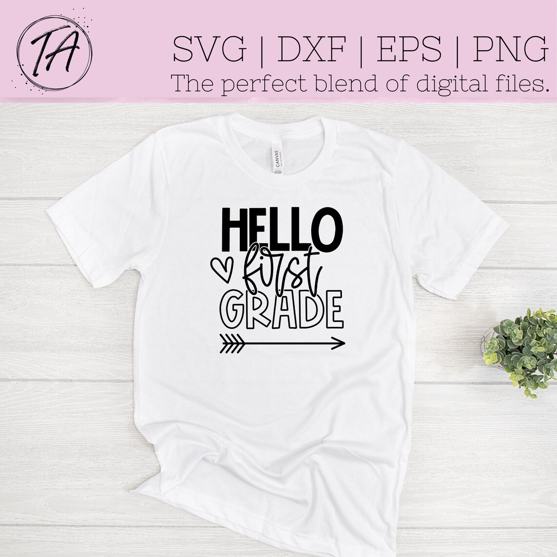 Hello First Grade Svg Hello 1st Grade Svg Back to School - Etsy