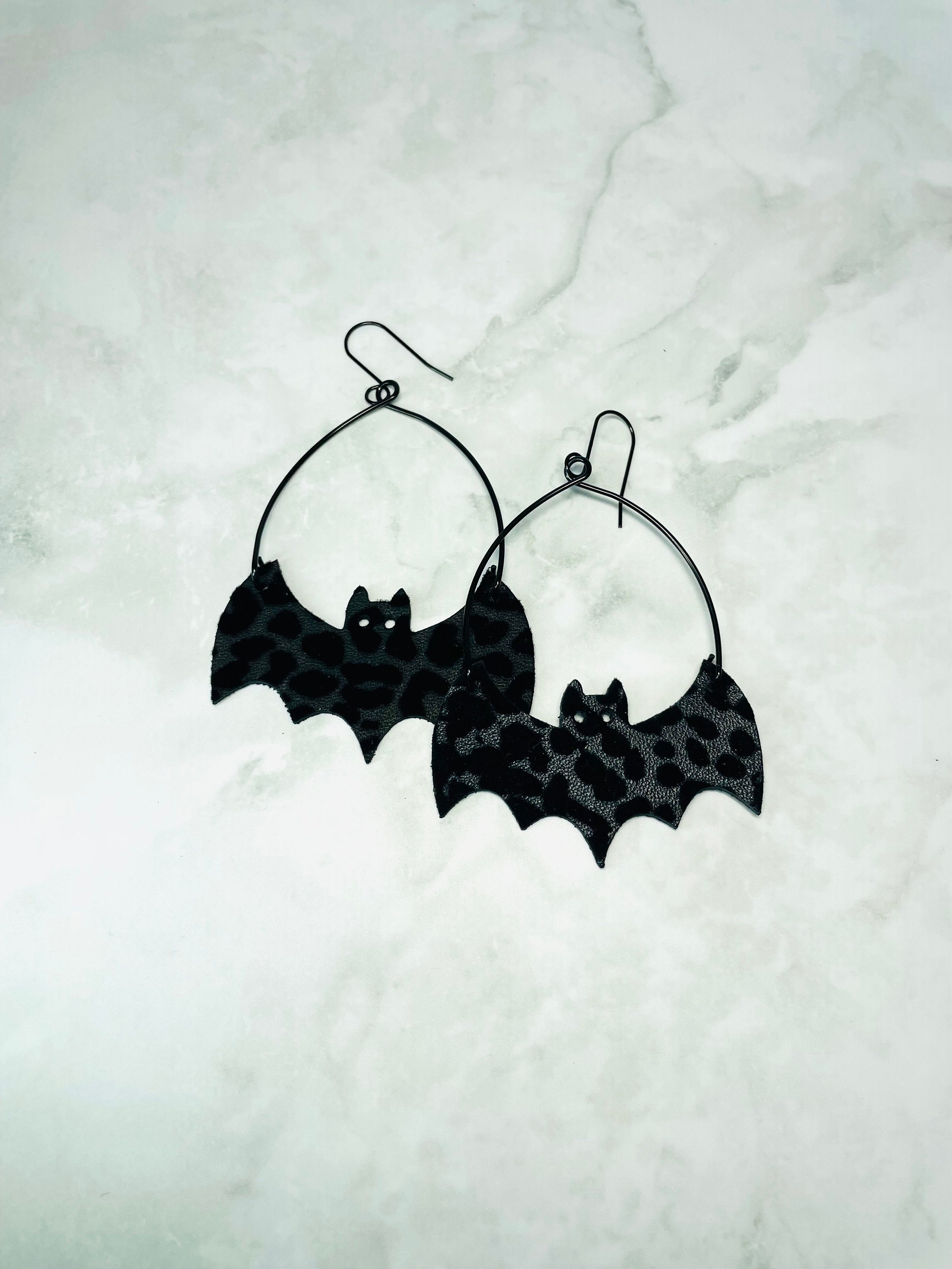 Bat Earrings - Etsy