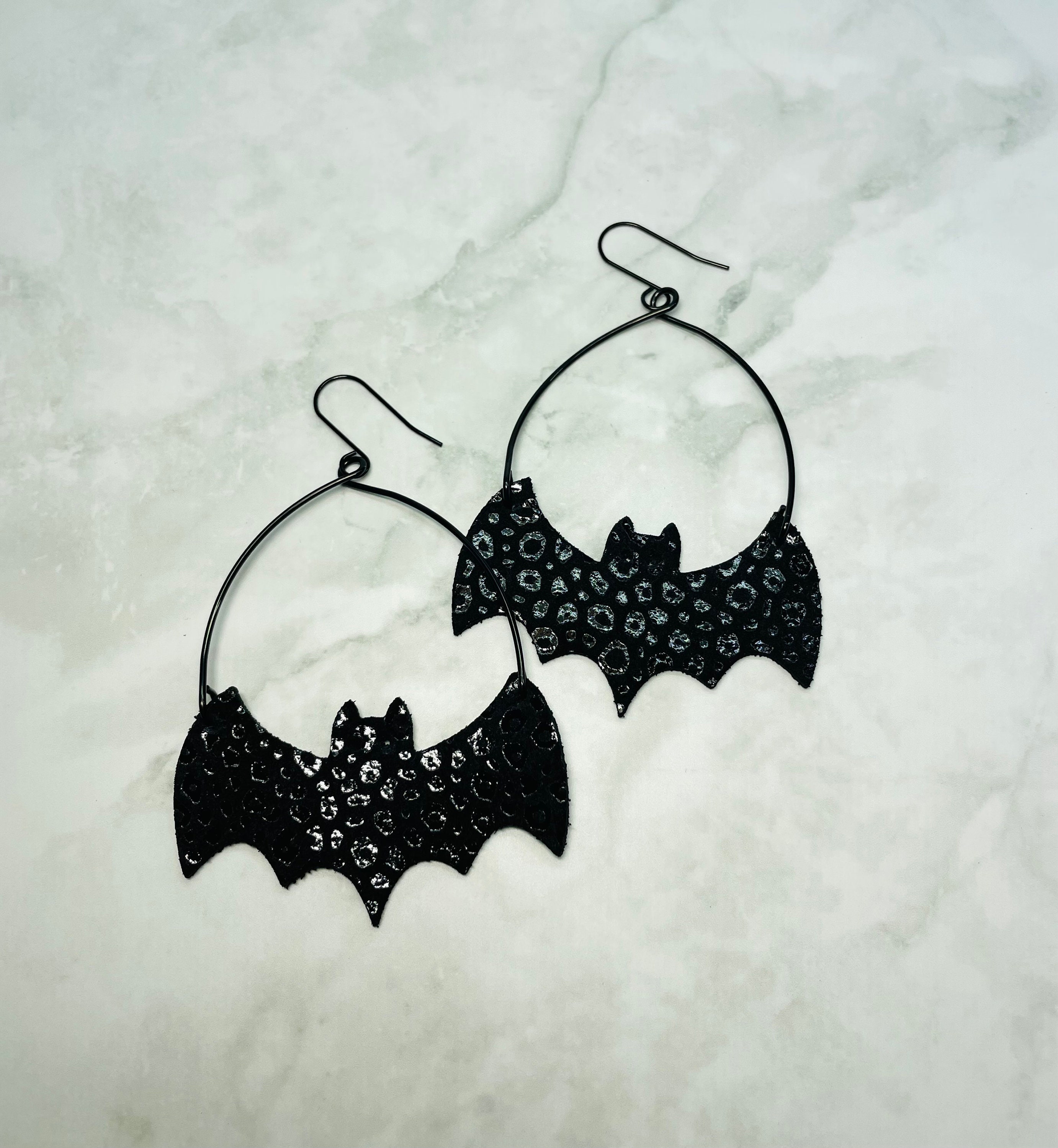 Bat Earrings - Etsy