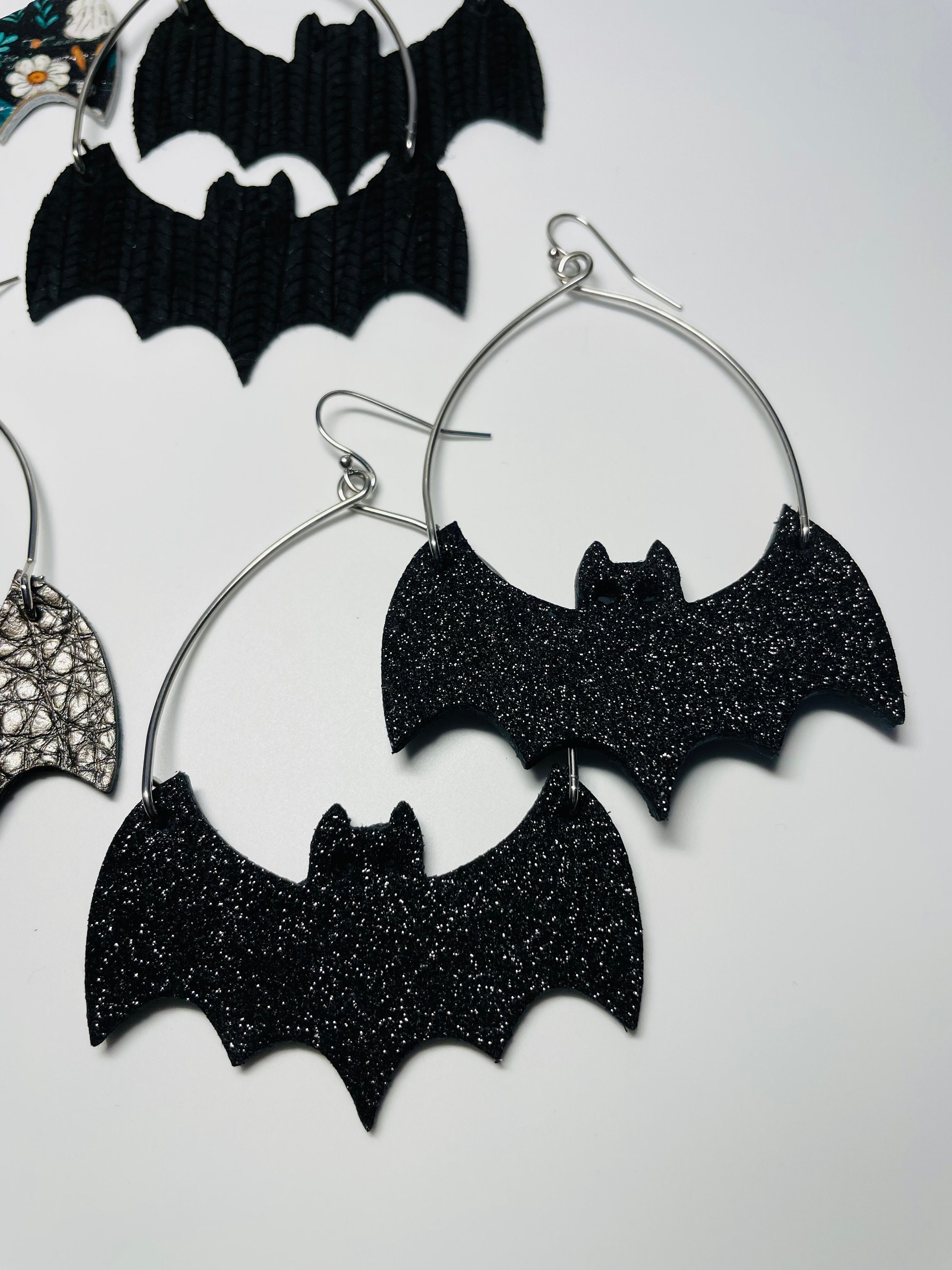 Bat Earrings - Etsy