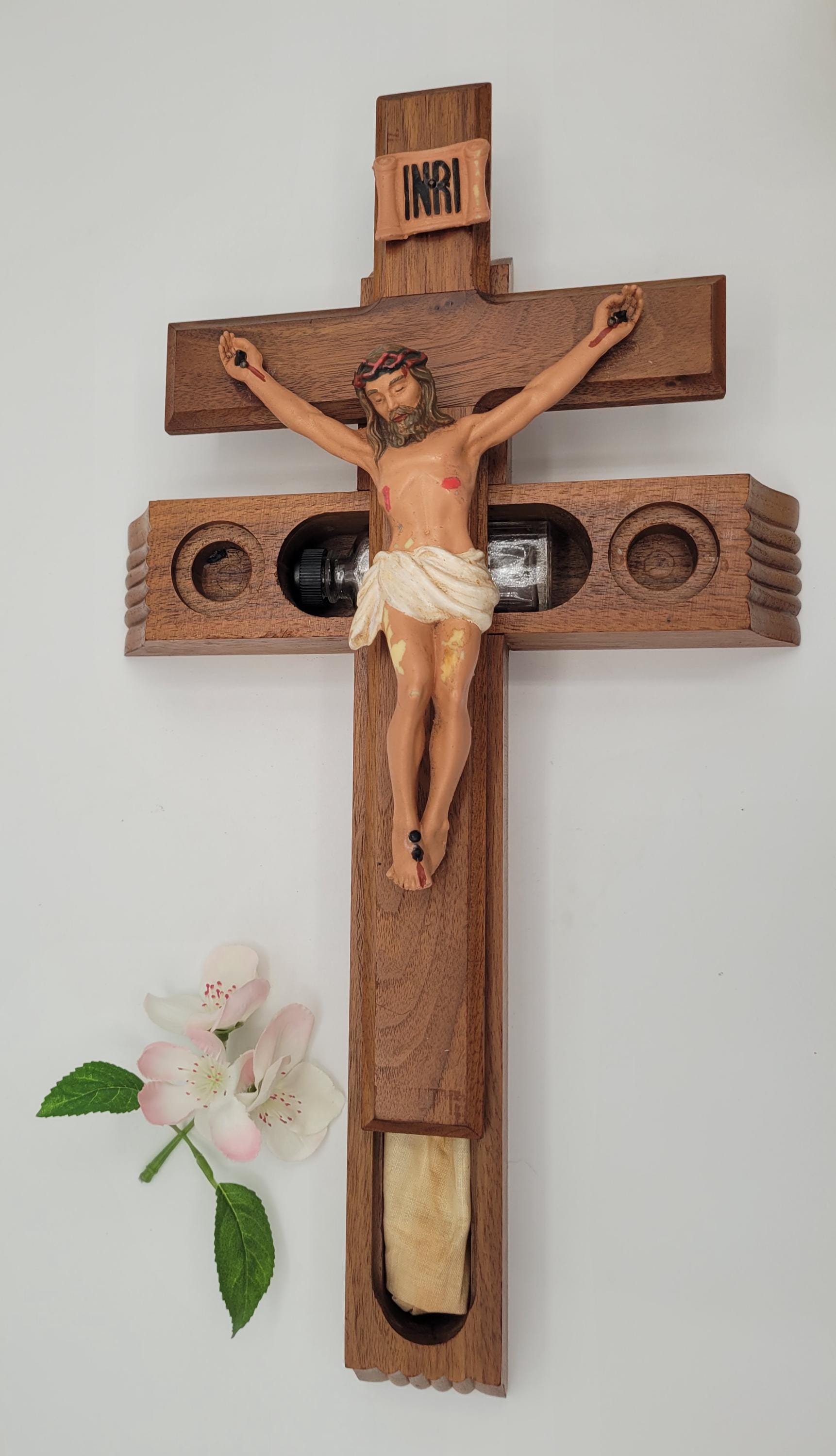 Vintage Last Rights, Sick Call Crucifix Set. - Etsy