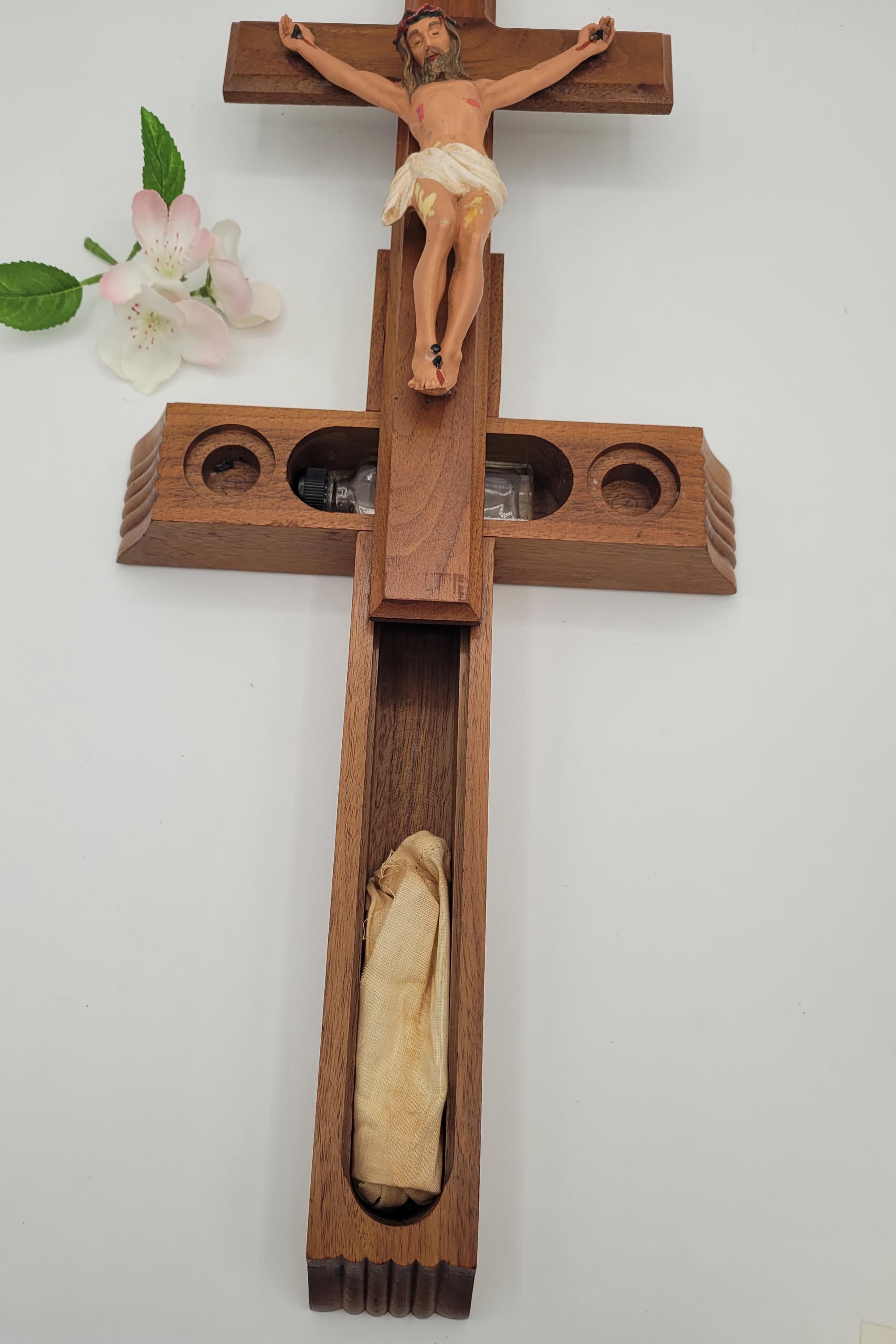 Vintage Last Rights, Sick Call Crucifix Set. - Etsy