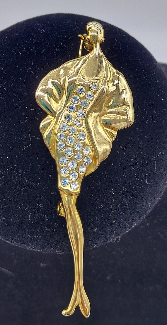 Stunning vintage brooch with - Gem