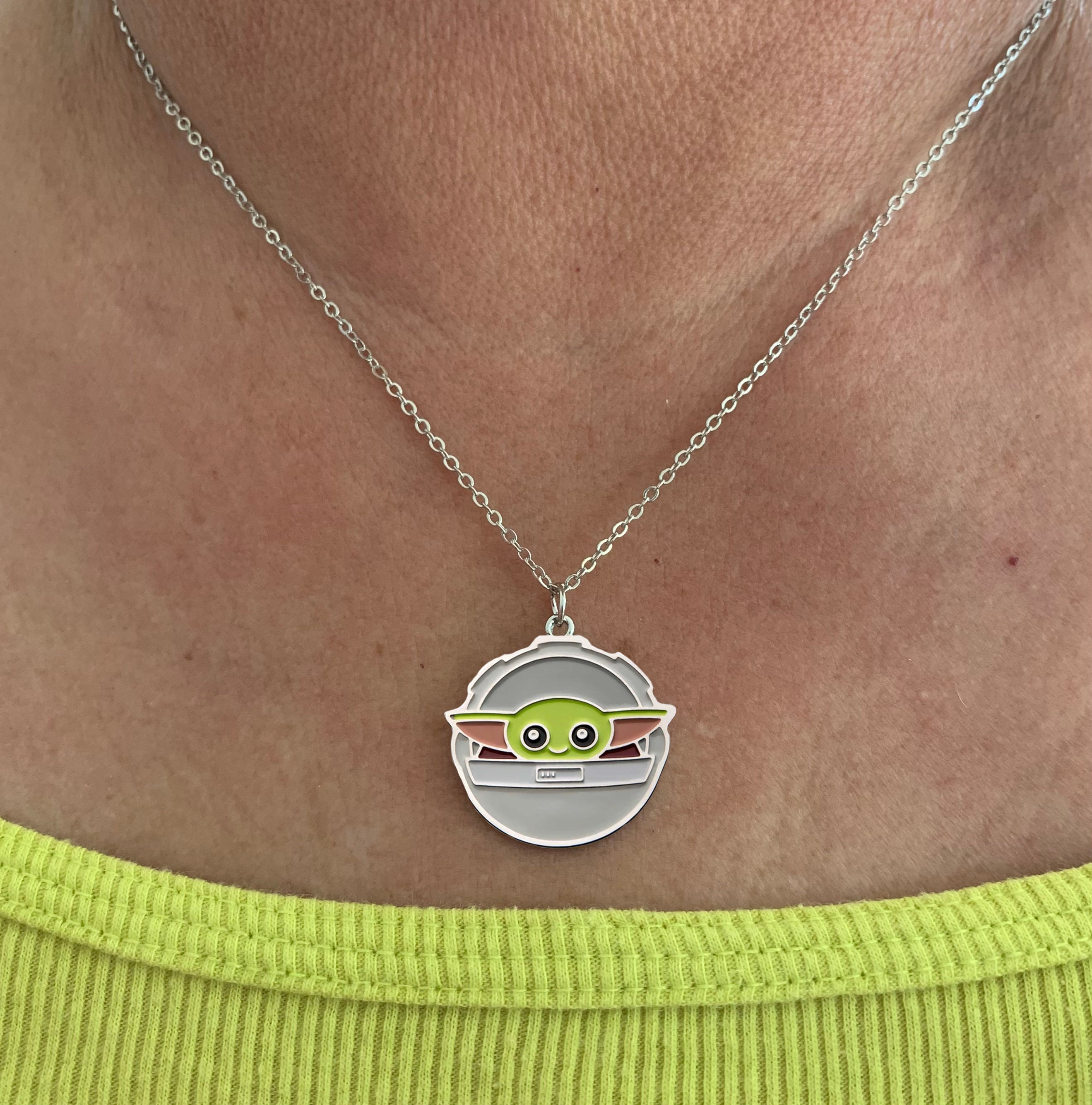 Yoda, Baby Yoda, Baby Yoda Pendant, Baby Groot Necklace, Baby Grogu, Yoda Necklace, Grogu ...