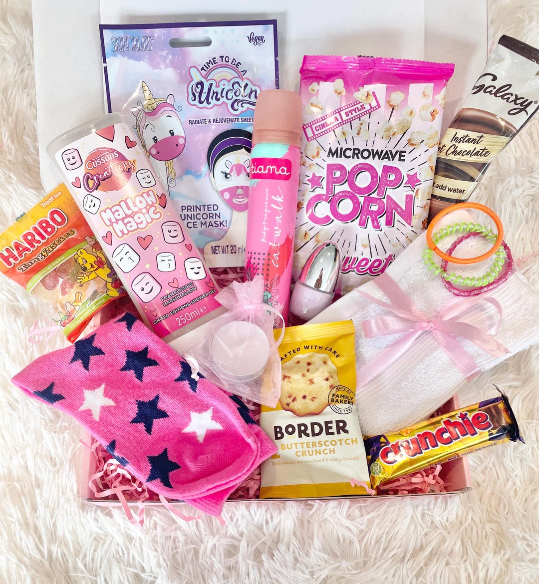 Girl Pamper Gift Box With Sweet Treats: Birthday, Self-care, Get Well ...