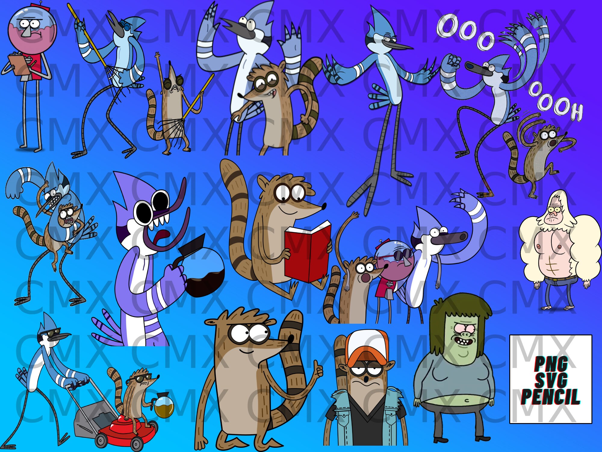 Regular Show PNG/SVG/PENCIL | Etsy