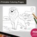 15 Animals Coloring Book, African Animal Coloring Pages, Printable Art ...