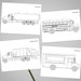 30 Vehicles Coloring Book, Cars, Trucks and Engines Printable Art for ...