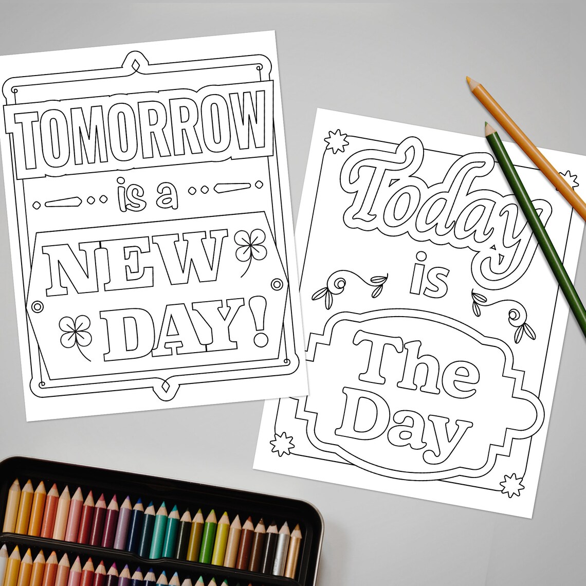 20 Growth Mindset Coloring Book, Motivational Quotes Coloring Pages ...