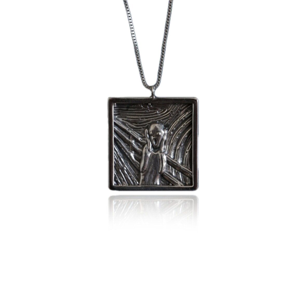 The Scream Necklace Edvard Munch's the - Etsy