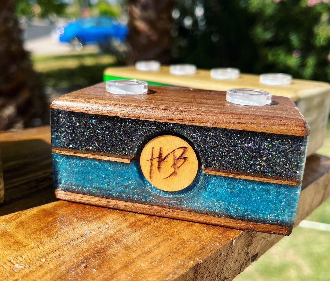 Double Banger/slide Holder With Resin - Etsy