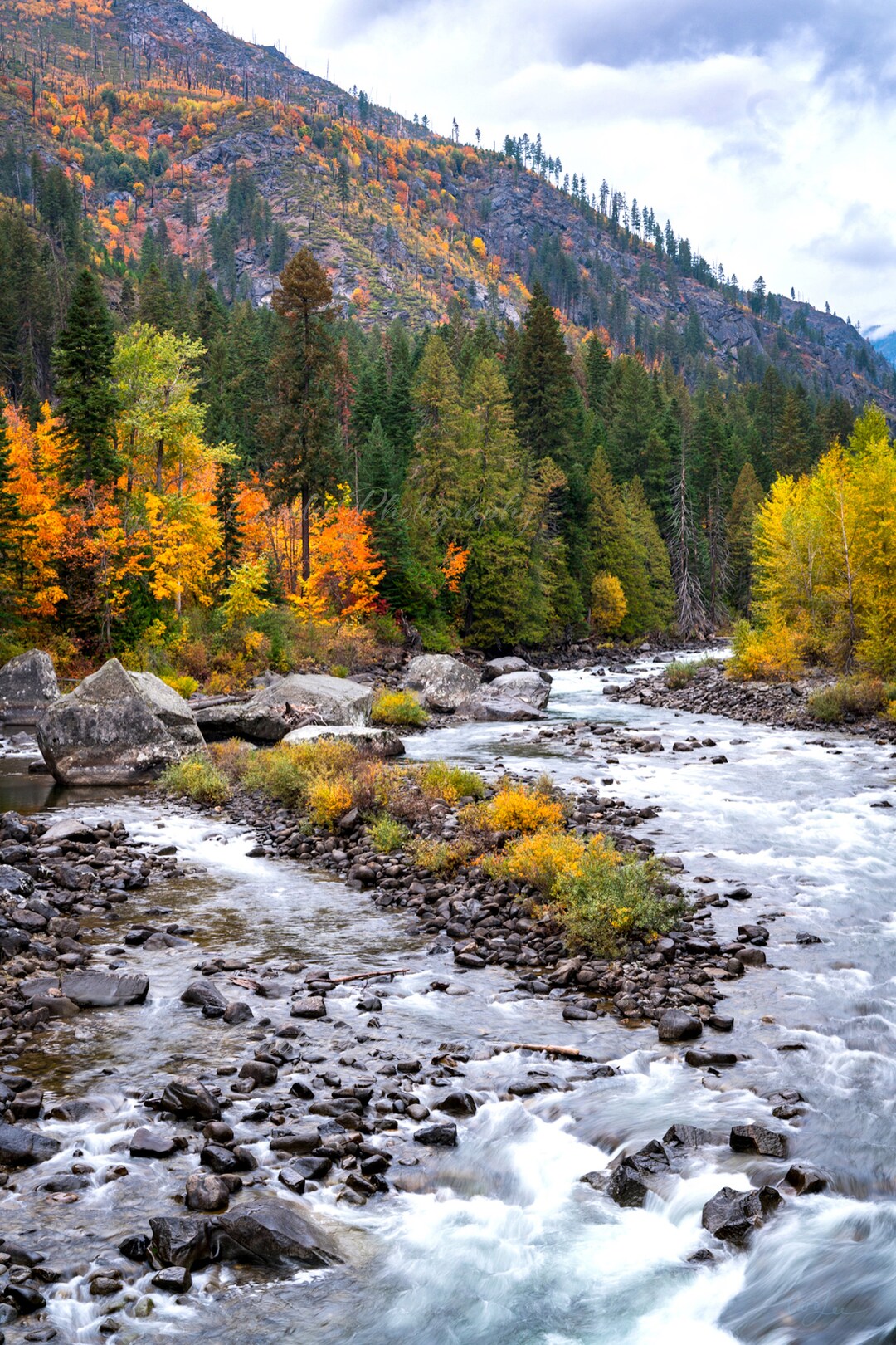 Wenatchee River Photograph, Leavenworth Fall Leaves Photo, Washington ...