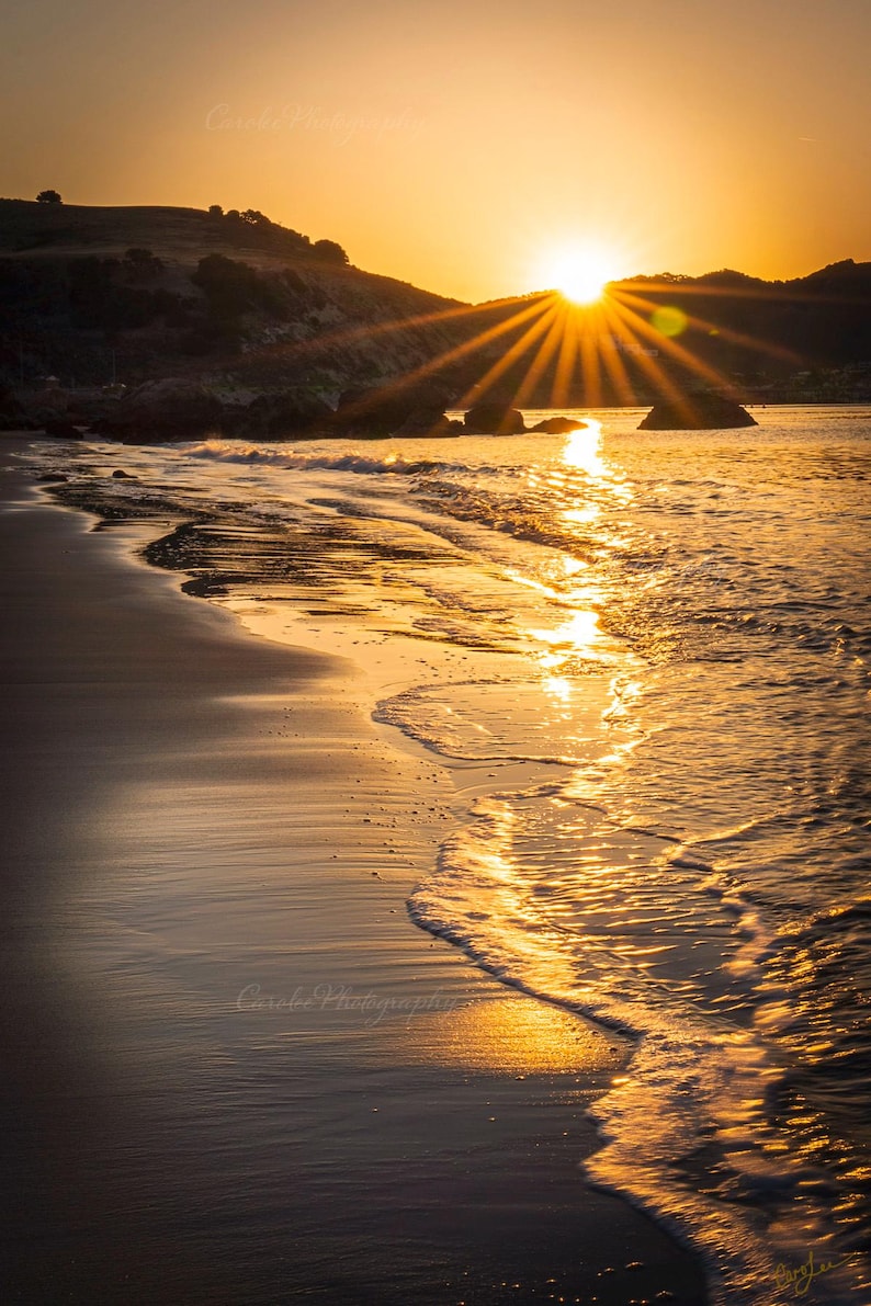 Coastal Photography, Set of 5 4x6 Photos Mounted on 5x7 Blank Greeting ...