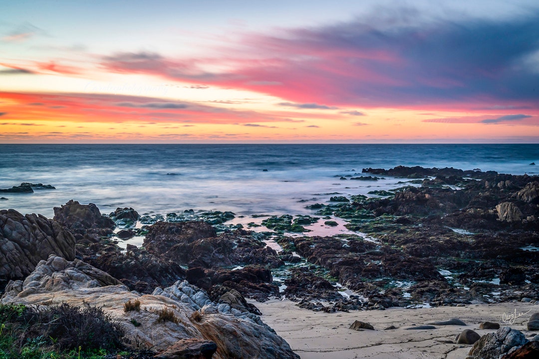 Asilomar Beach Picture, Carmel, Sunset, Sky, Pacific Ocean, Seascape ...