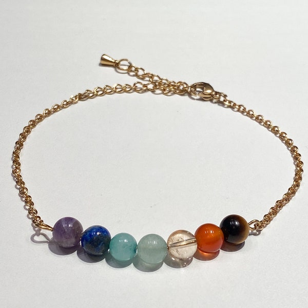 7 Chakra Bracelet - Etsy
