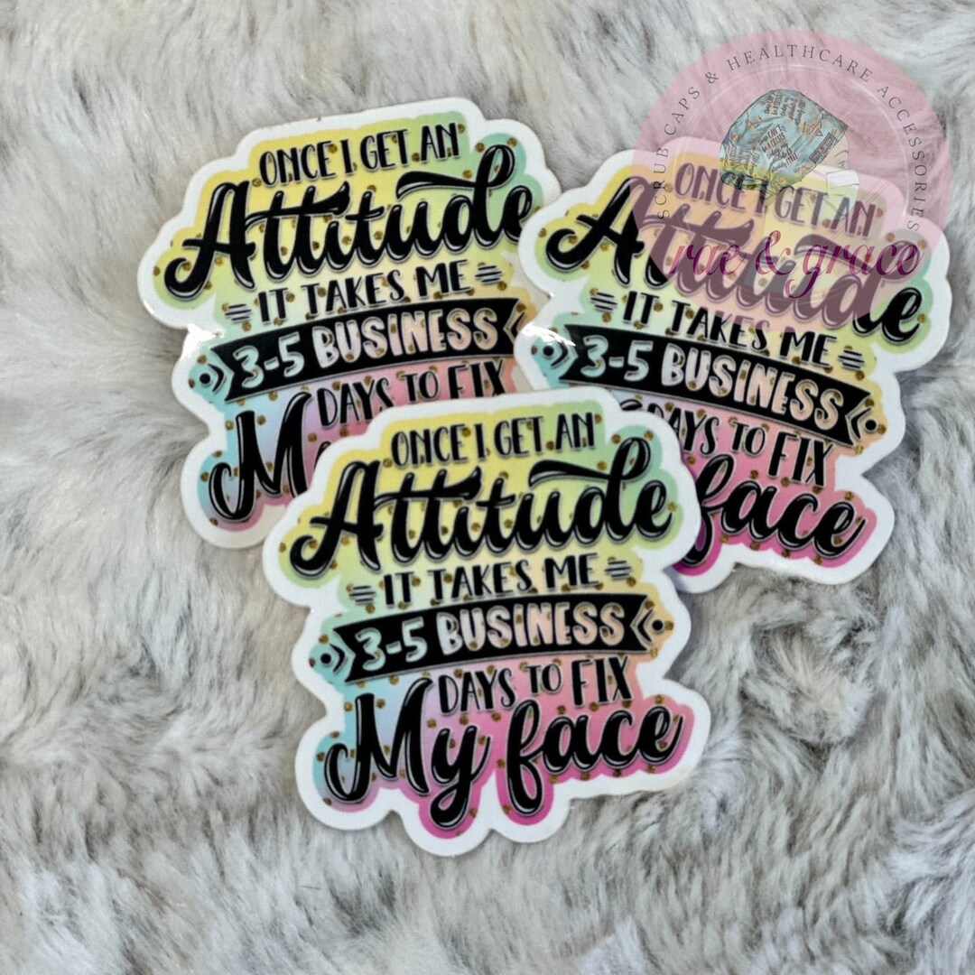 3 to 5 Business Days to Fix My Face Sticker - Etsy