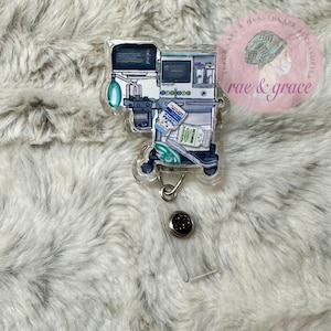Anesthesia Machine - 3D Badge Reel - Etsy