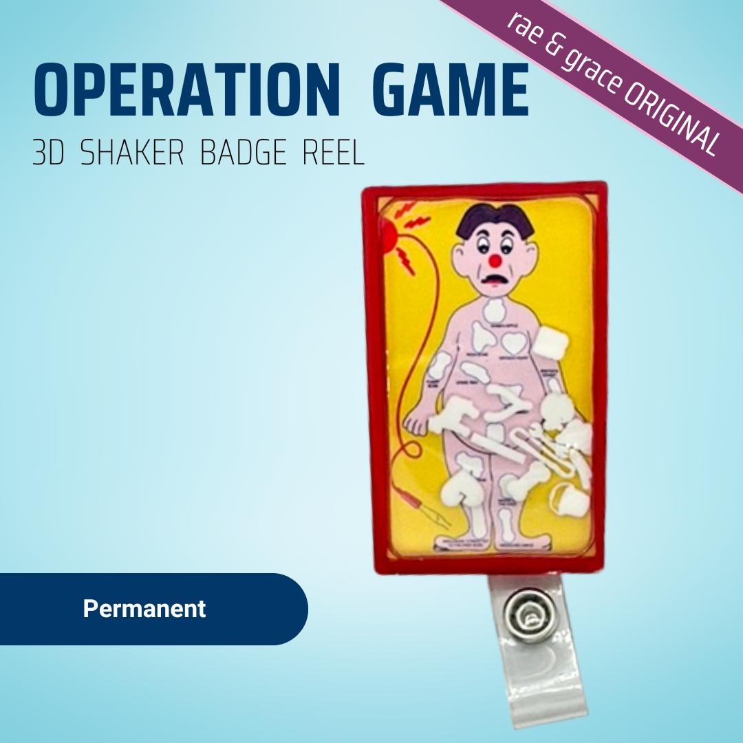 Operation Game - 3D Badge Reel - Etsy