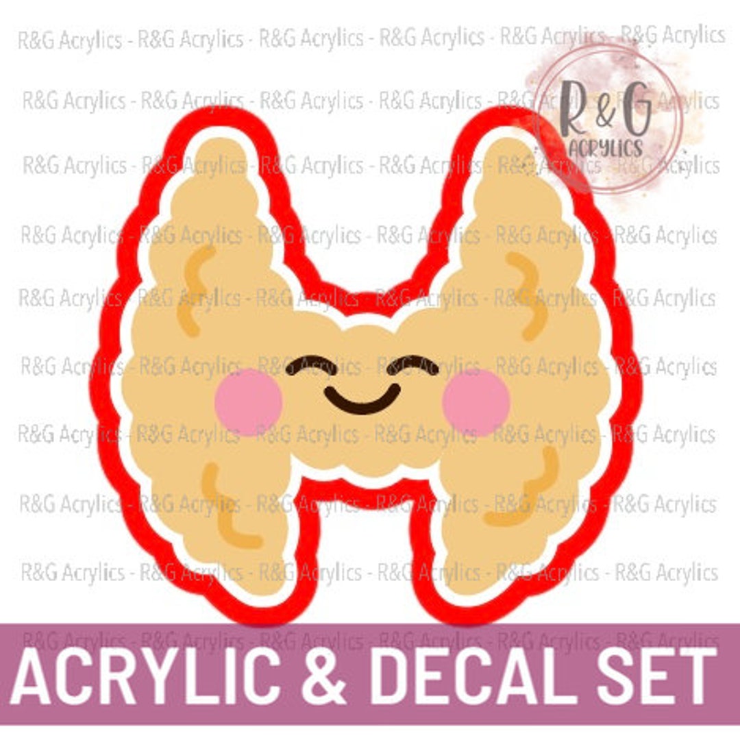 Cute Thyroid Acrylic & Decal COMBO - Etsy