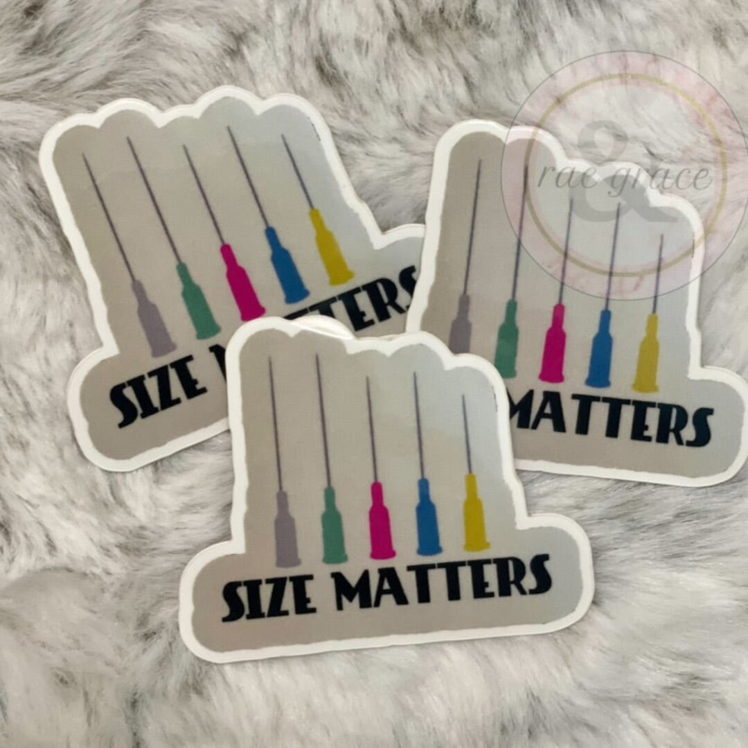 Size Matters Sticker - Etsy