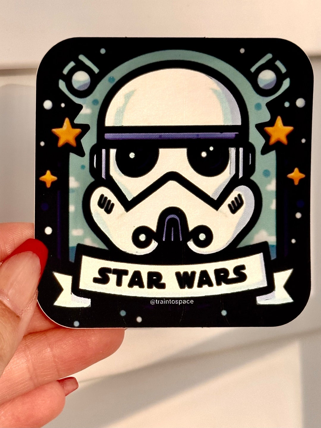 Stormtrooper Sticker star Wars Sticker, Mirror Sticker, Stormtrooper ...