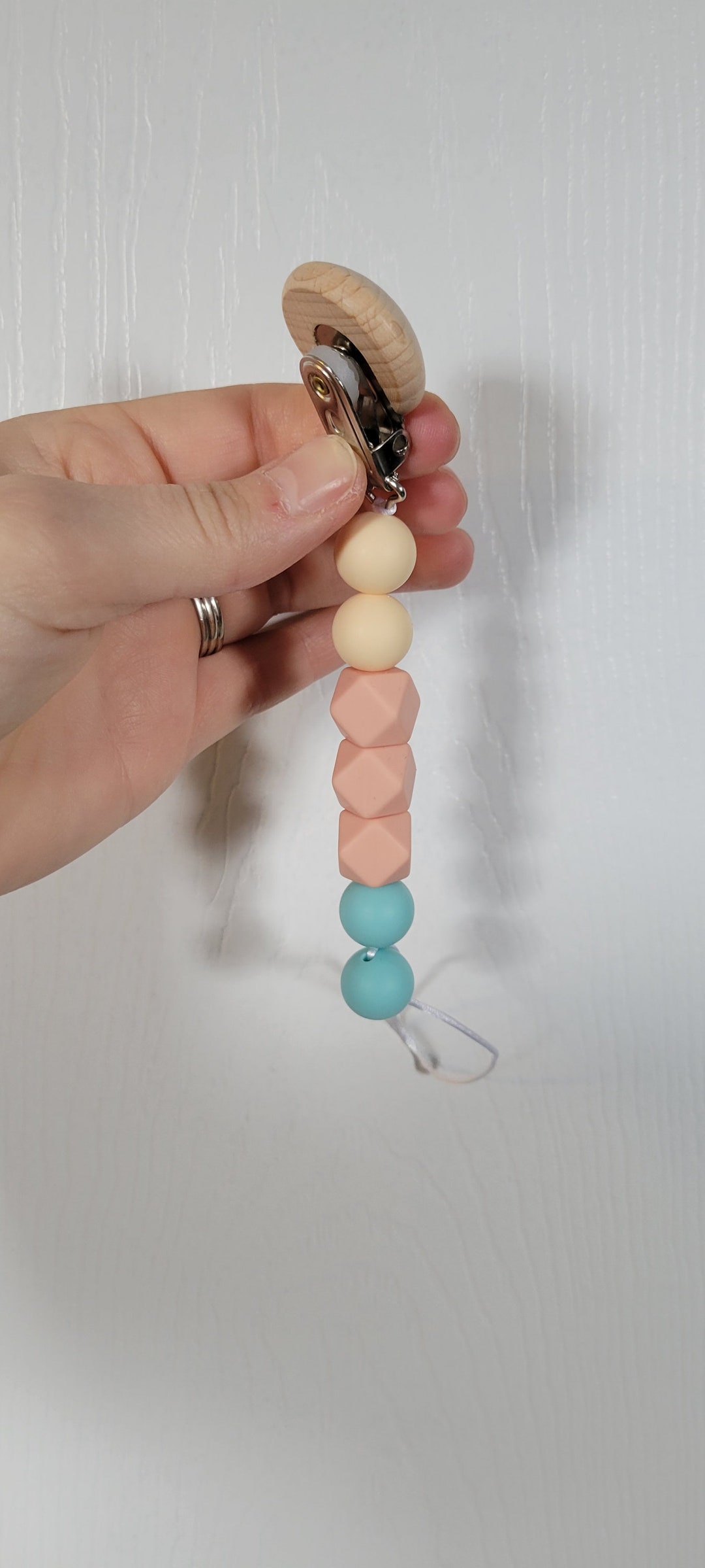 Silicone Bead Pacifier Clip - Etsy