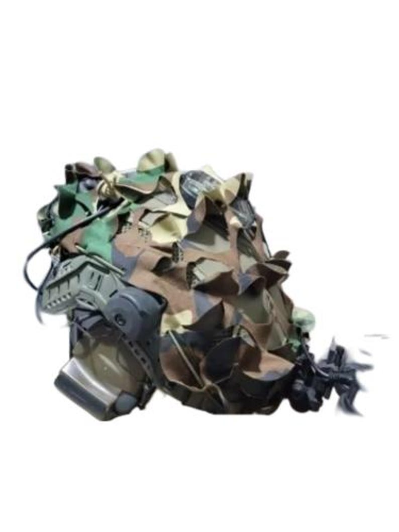 Cut Helmet Scrim 3D Camouflage - Etsy