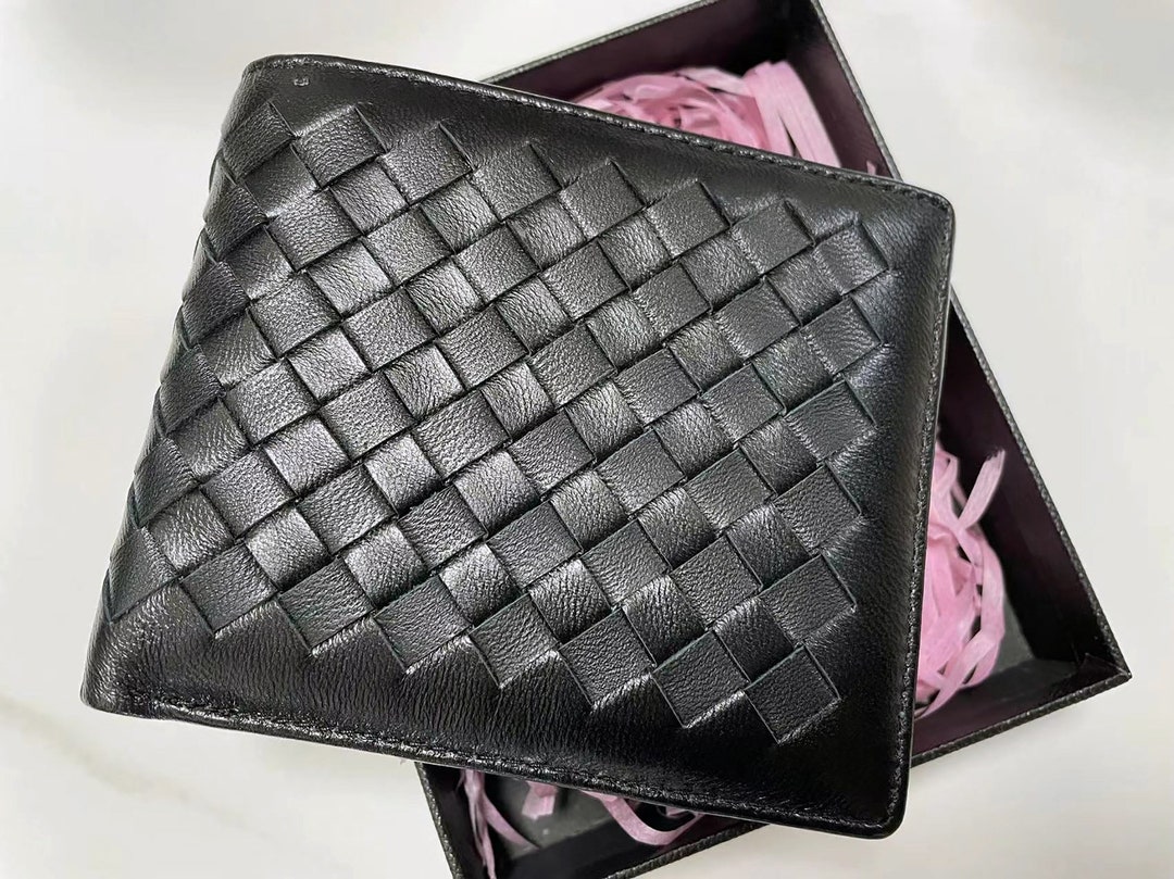 Woven Wallet/knit Wallet/sheepskin Wallet/gift for Her Wallet/genuine ...