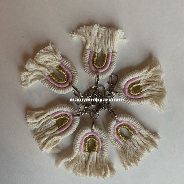 Macrame Key Chain - Etsy Canada