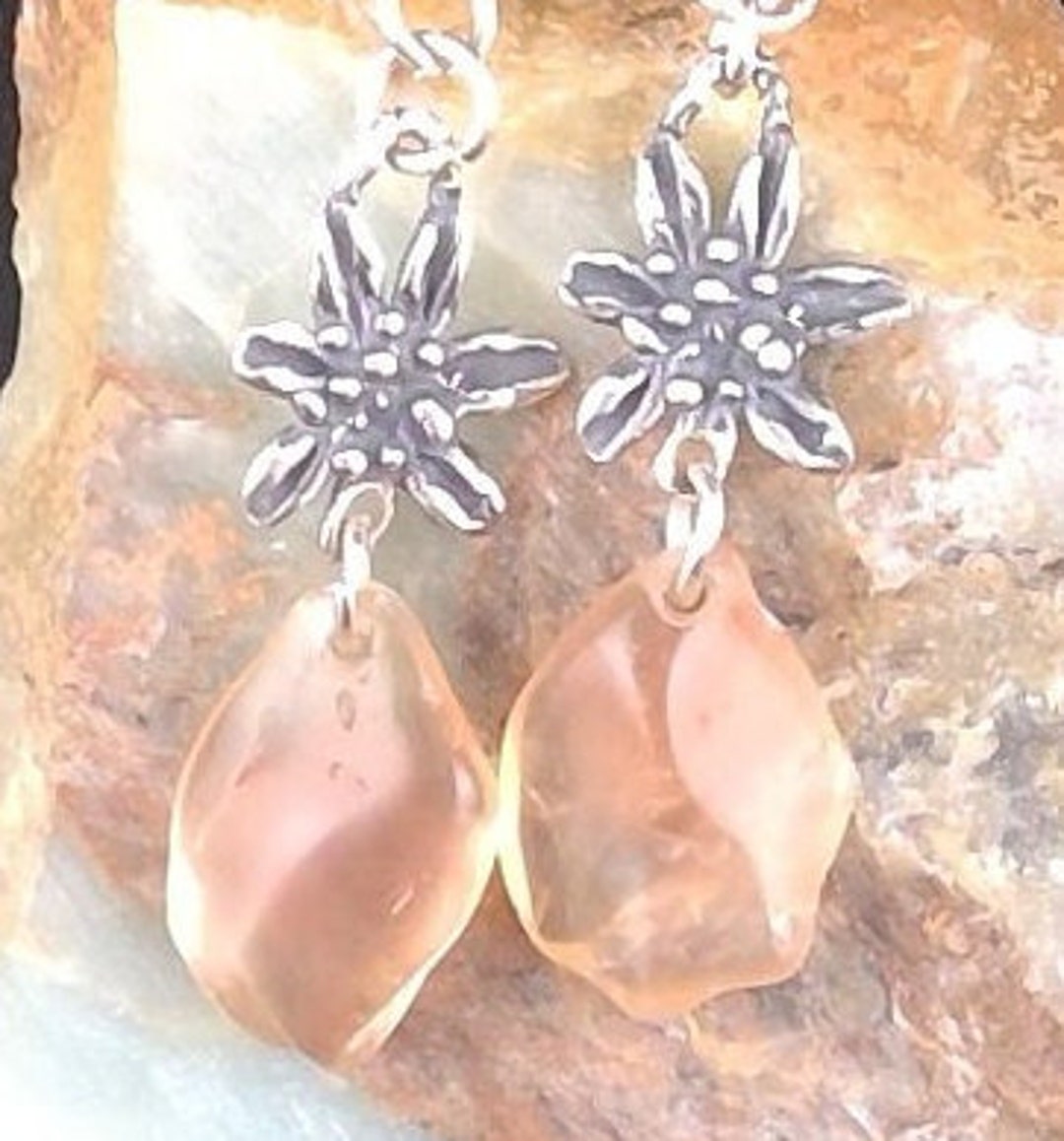 Schiller Sunstone Sterling Silver Flower Earrings, Schiller Sunstones ...