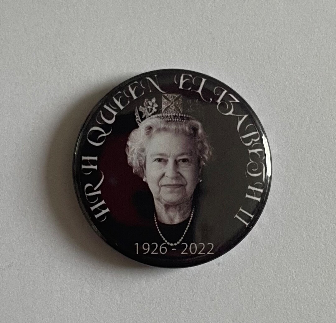 HRH Queen Elizabeth II Memorial Badge 1 Inch - Etsy