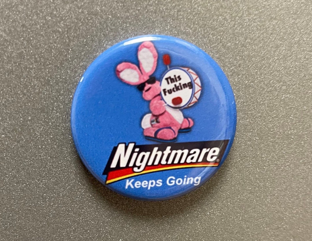 Battery Bunny Meme One Inch Button Badge - Etsy