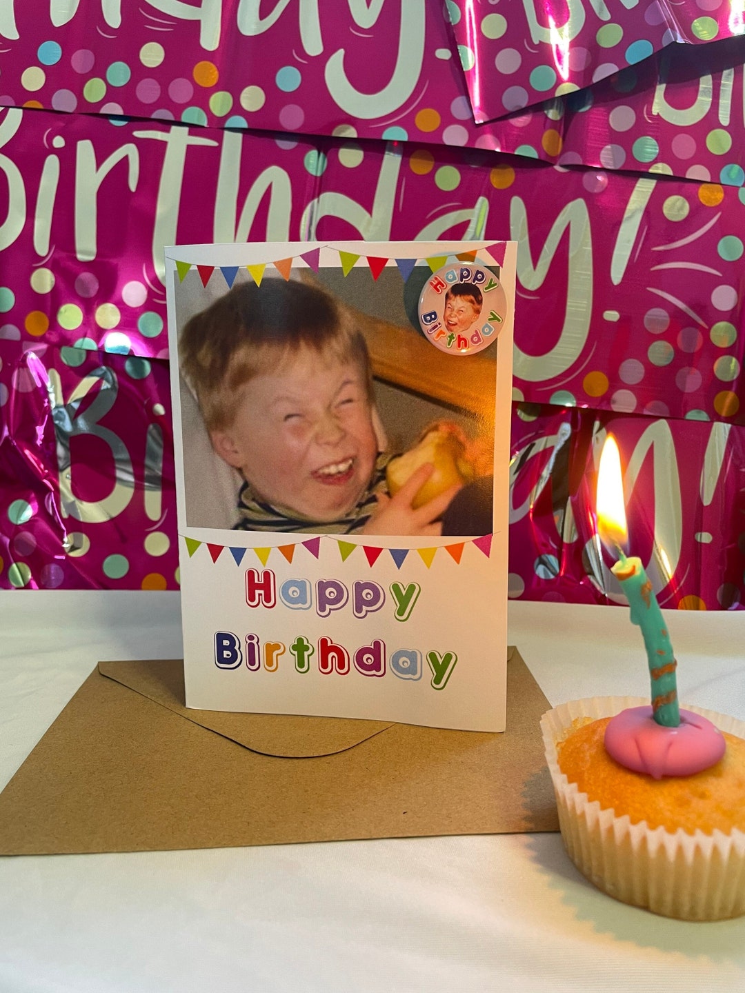 Pop up Meme Cnt Birthday Card With Badge A6 - Etsy