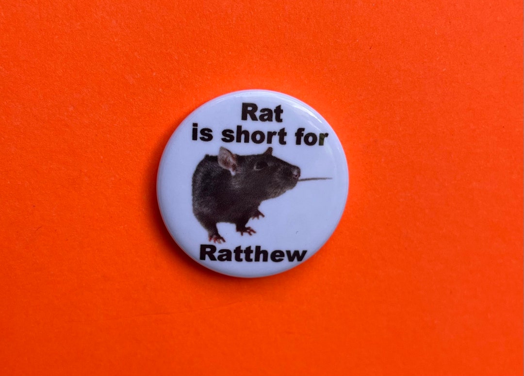 Ratthew 1 Inch Button Badge - Etsy