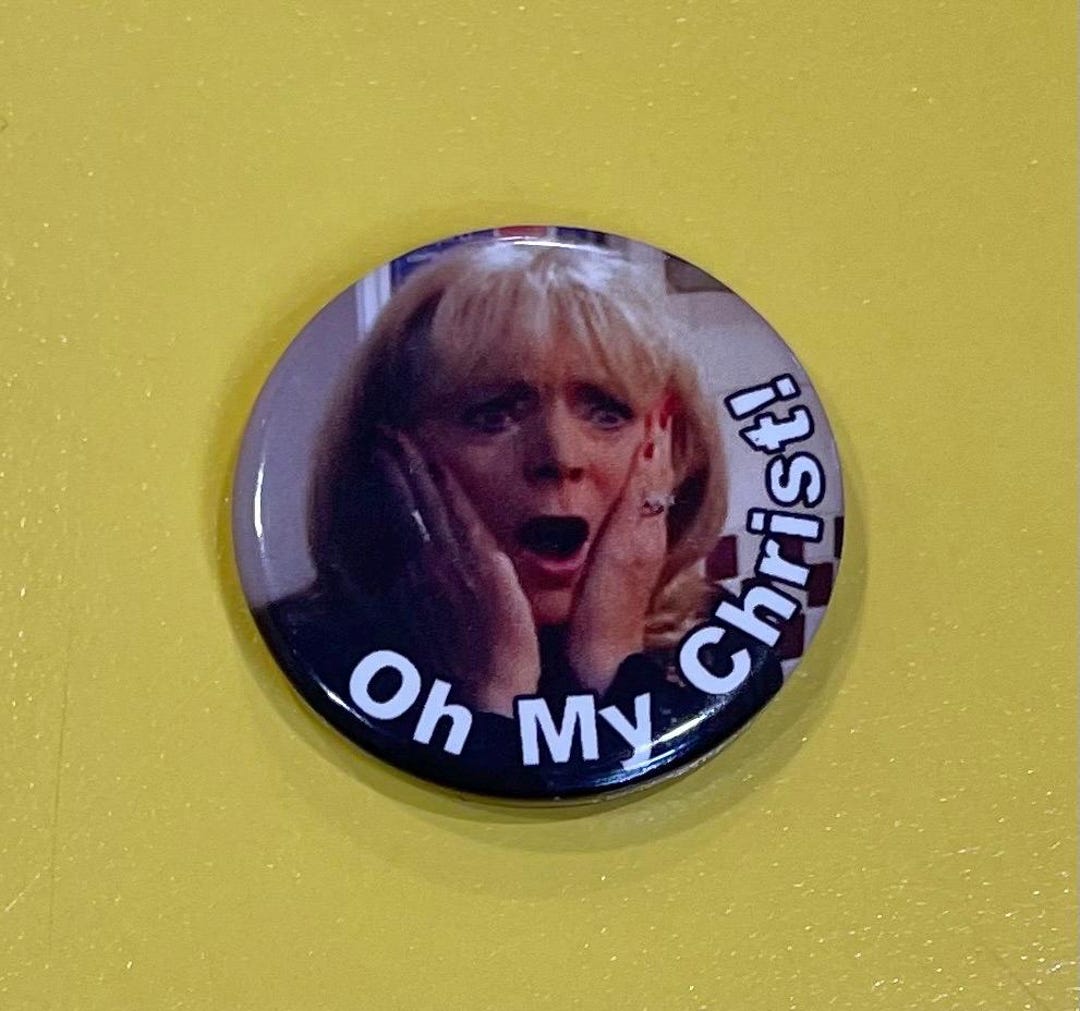 Oh My Christ, Pam Shipman 1 Inch Button Badge - Etsy